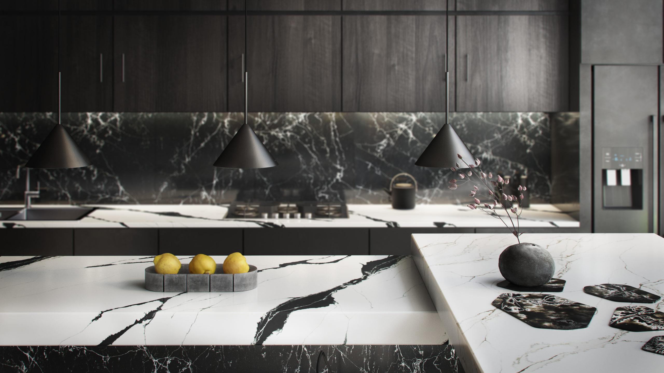 Unique Calacatta Black | Belva Stone