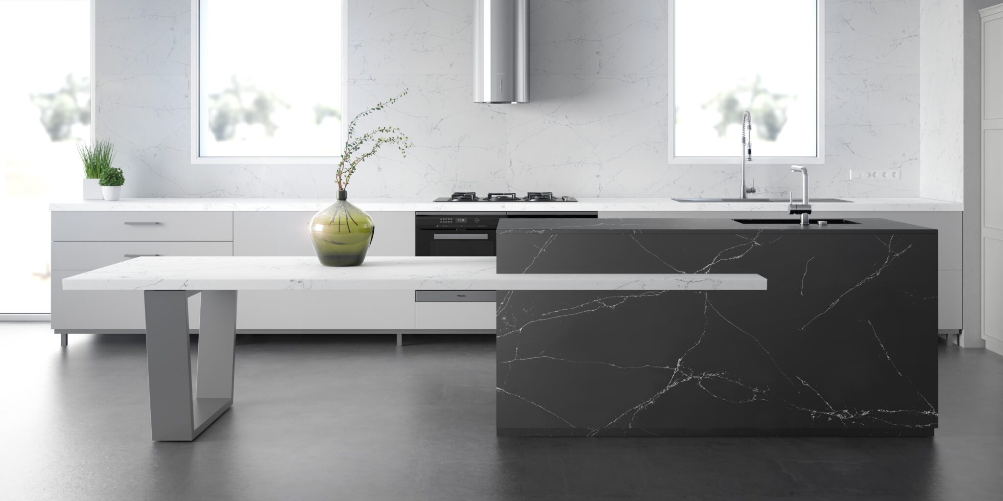 Calacatta Monaco Quartz: Photos, Pricing & Slab - MSI